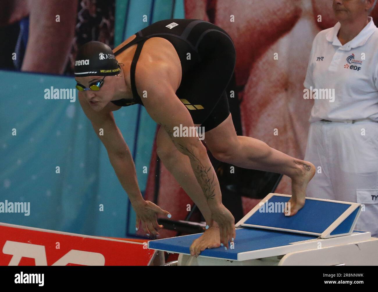 Melanie Henique, Women Heat 50m freestyle during the French Elite ...
