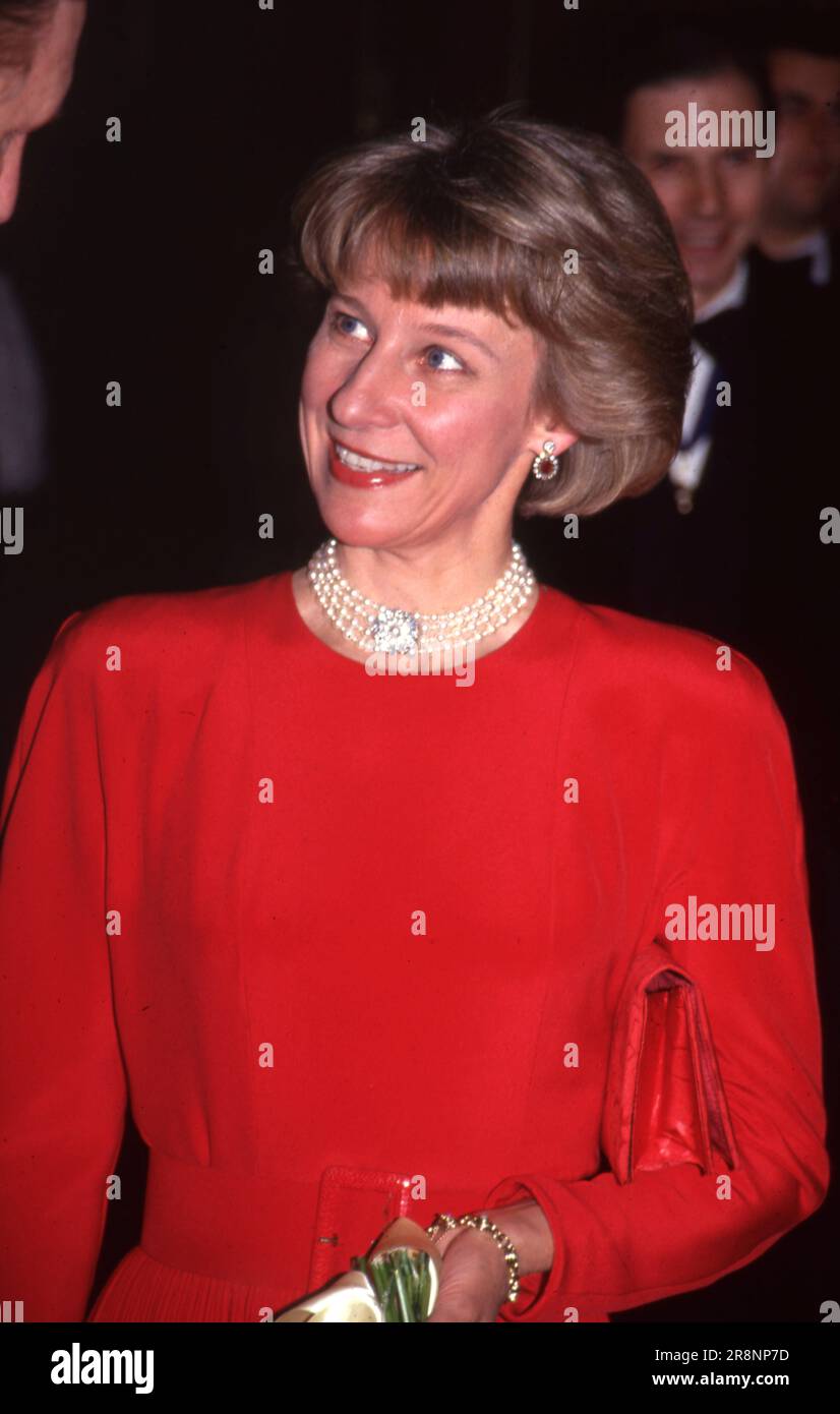 21 April 1993 Brigitte, The Duchess of Gloucester at Goldsmith's Hall ...