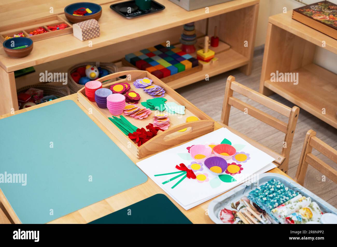 Classroom Of Montessori Kindergarten The Colorful Montessori Material