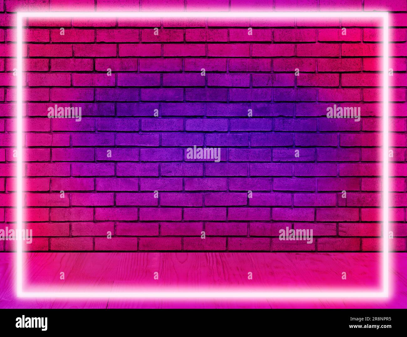 Neon sign frame concrete hi-res stock photography and images - Alamy
