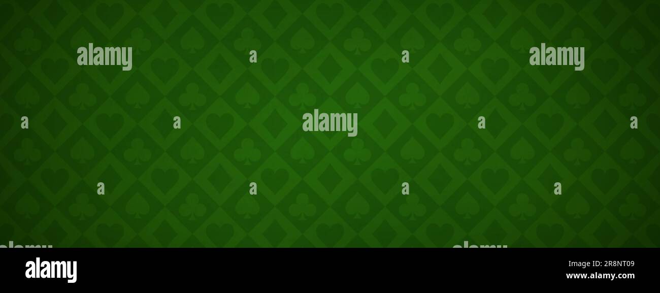 Green casino poker table texture card game vector background. Vegas ...