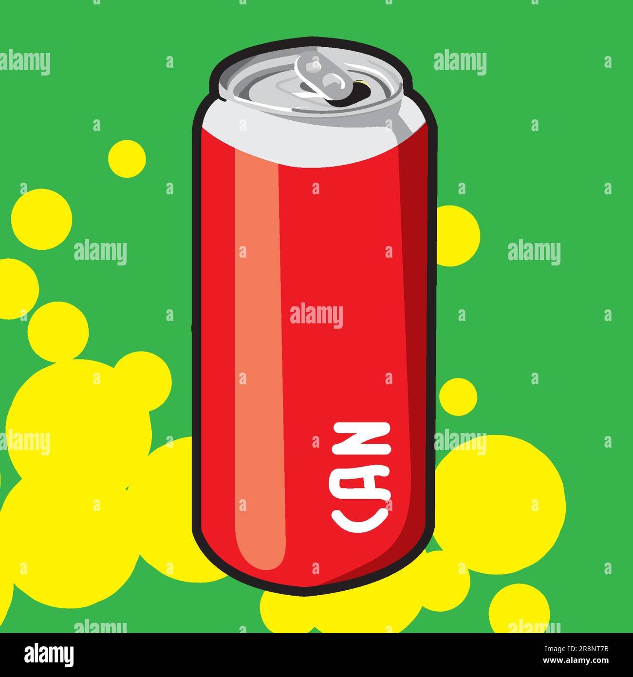 Can Red Color Pop Art Stock Vector Image And Art Alamy