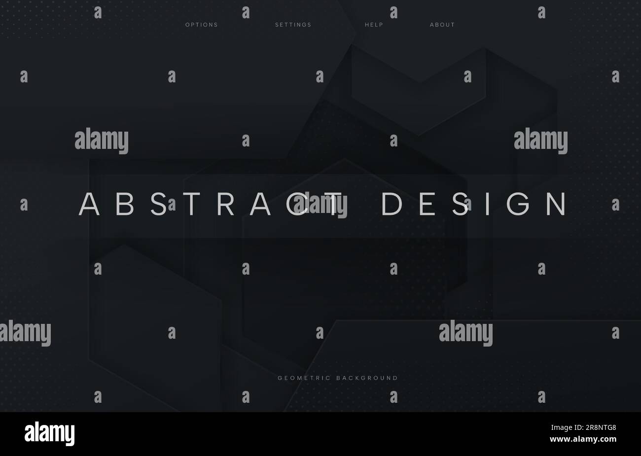 Black papercut background. Minimal abstract shapes with shadow for dark ...
