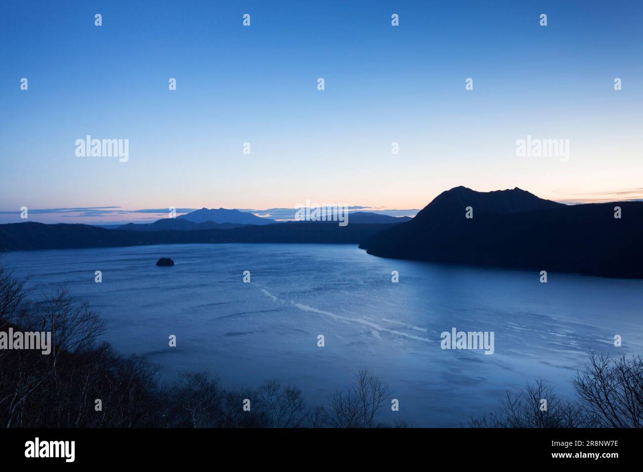 Dawn on Lake Mashu Ko Stock Photo - Alamy