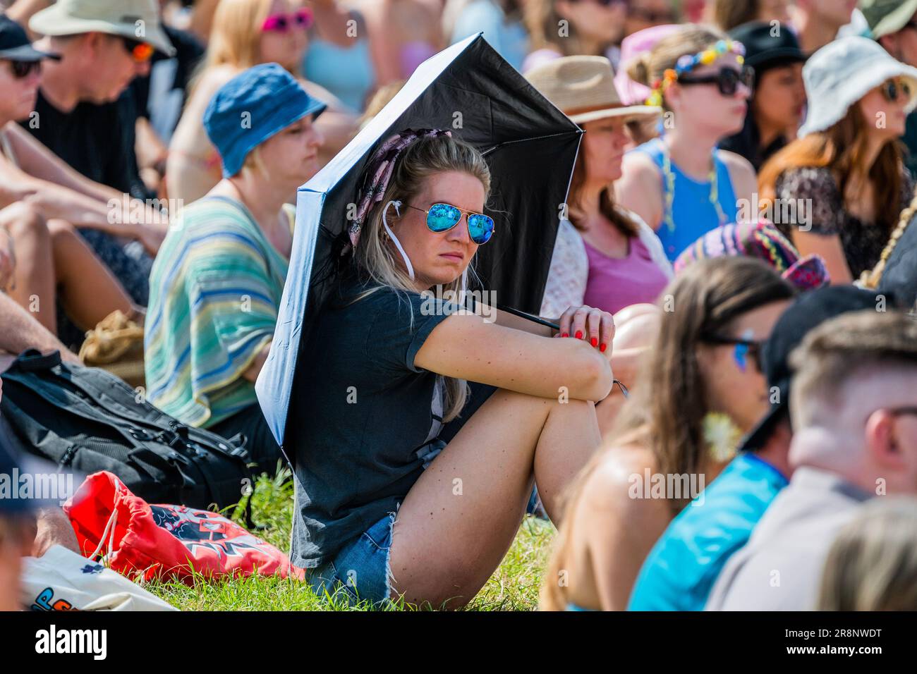Glastonbury, UK. 22nd June, 2023. The Peace Procession starts with ...