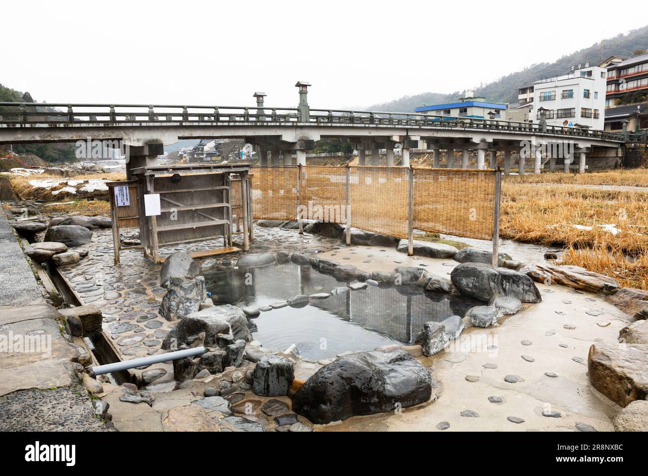Misasa Onsen’s River bath Stock Photo - Alamy