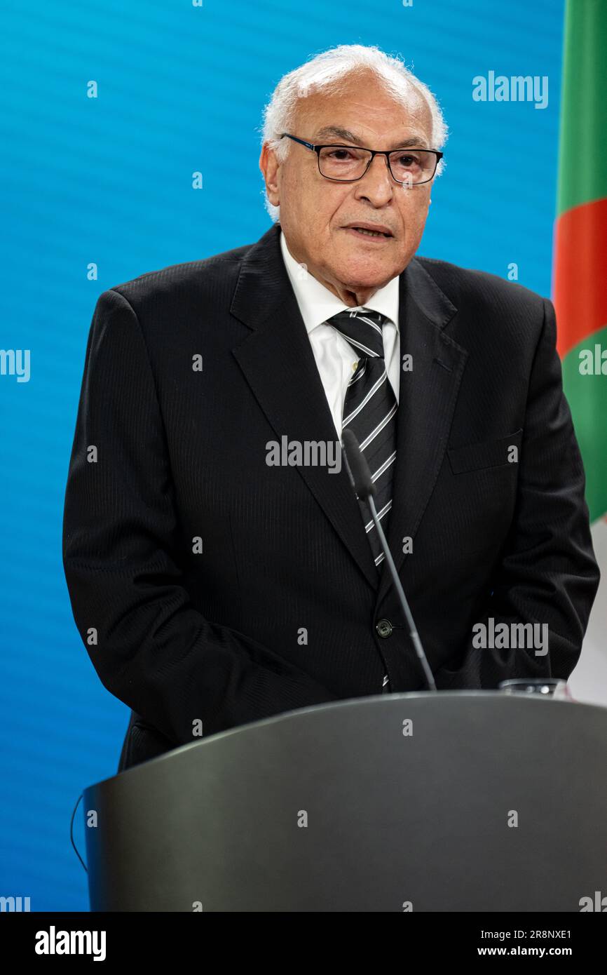 Berlin, Germany. 22nd June, 2023. Ahmed Attaf, Foreign Minister of ...