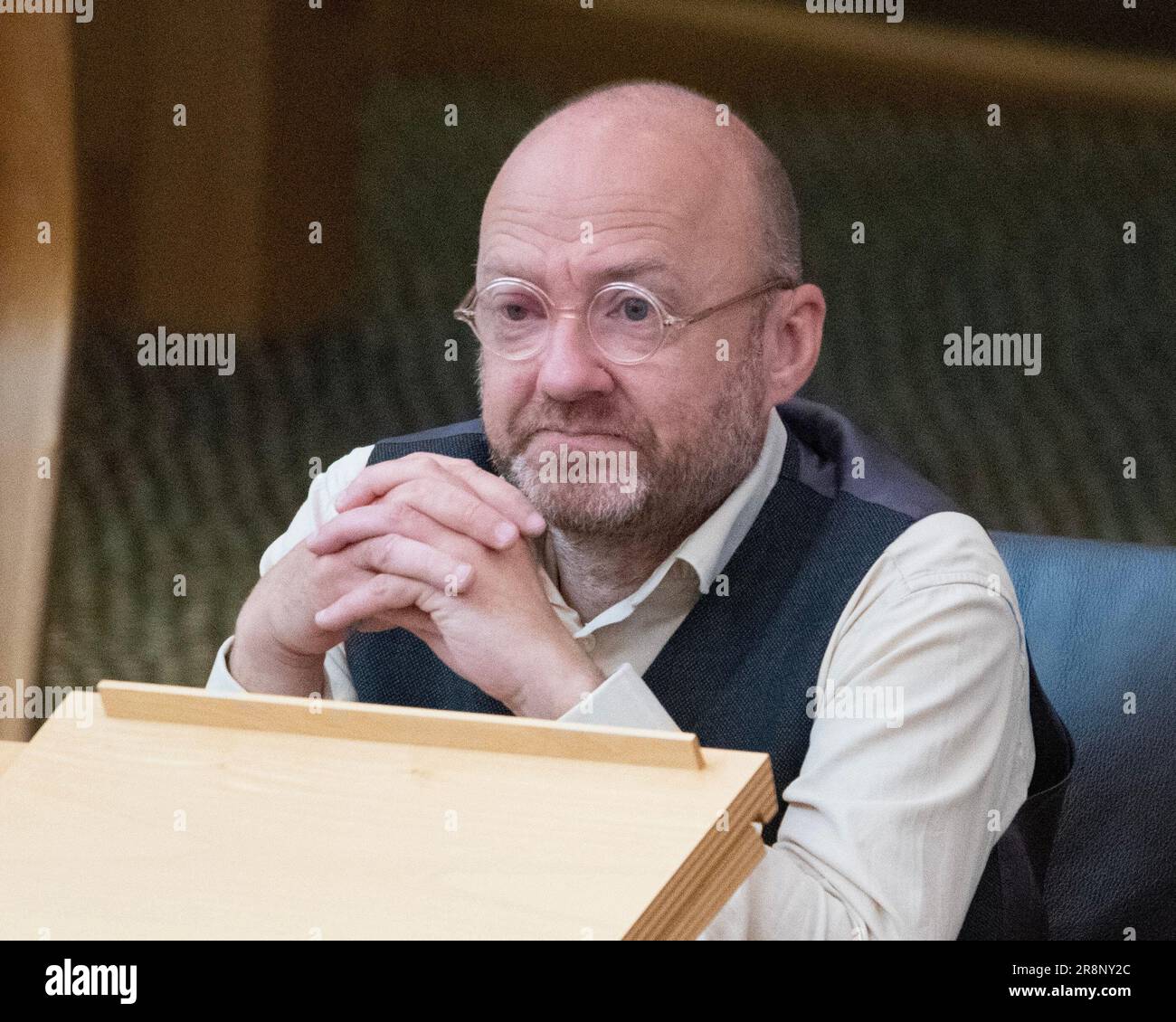 Edinburgh, Scotland, UK. 22nd June, 2023. PICTURED: Patrick Harvie MSP ...