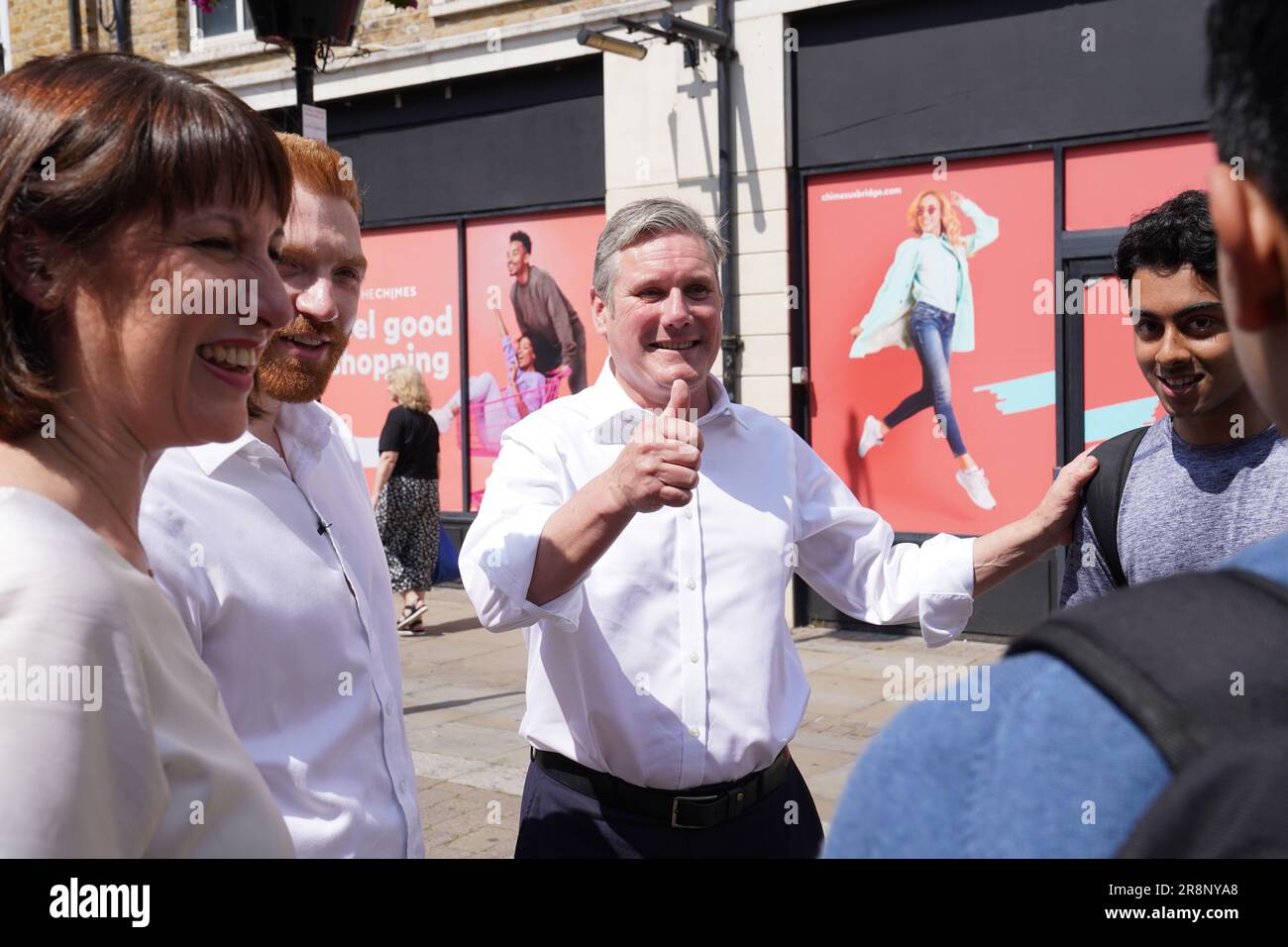 Shadow chancellor Rachel Reeves, Danny Beales, Labour candidate for ...