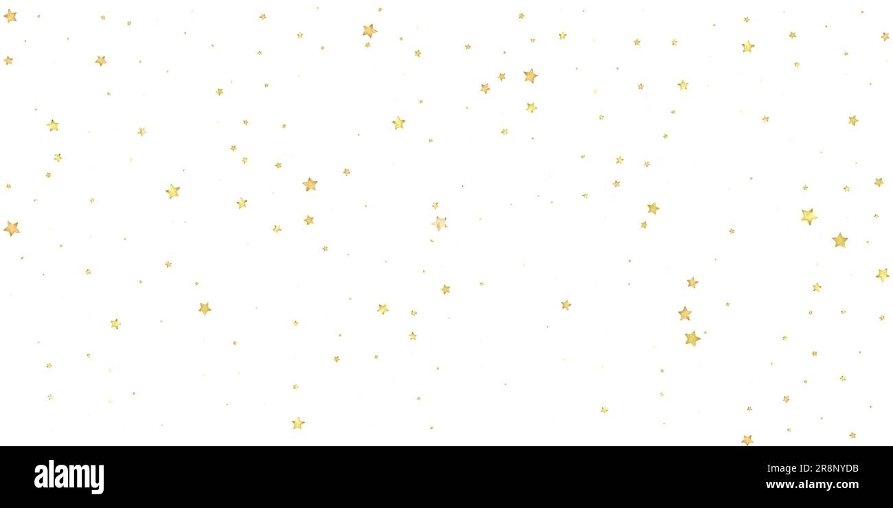 Magic stars vector overlay. Gold stars scattered around randomly ...