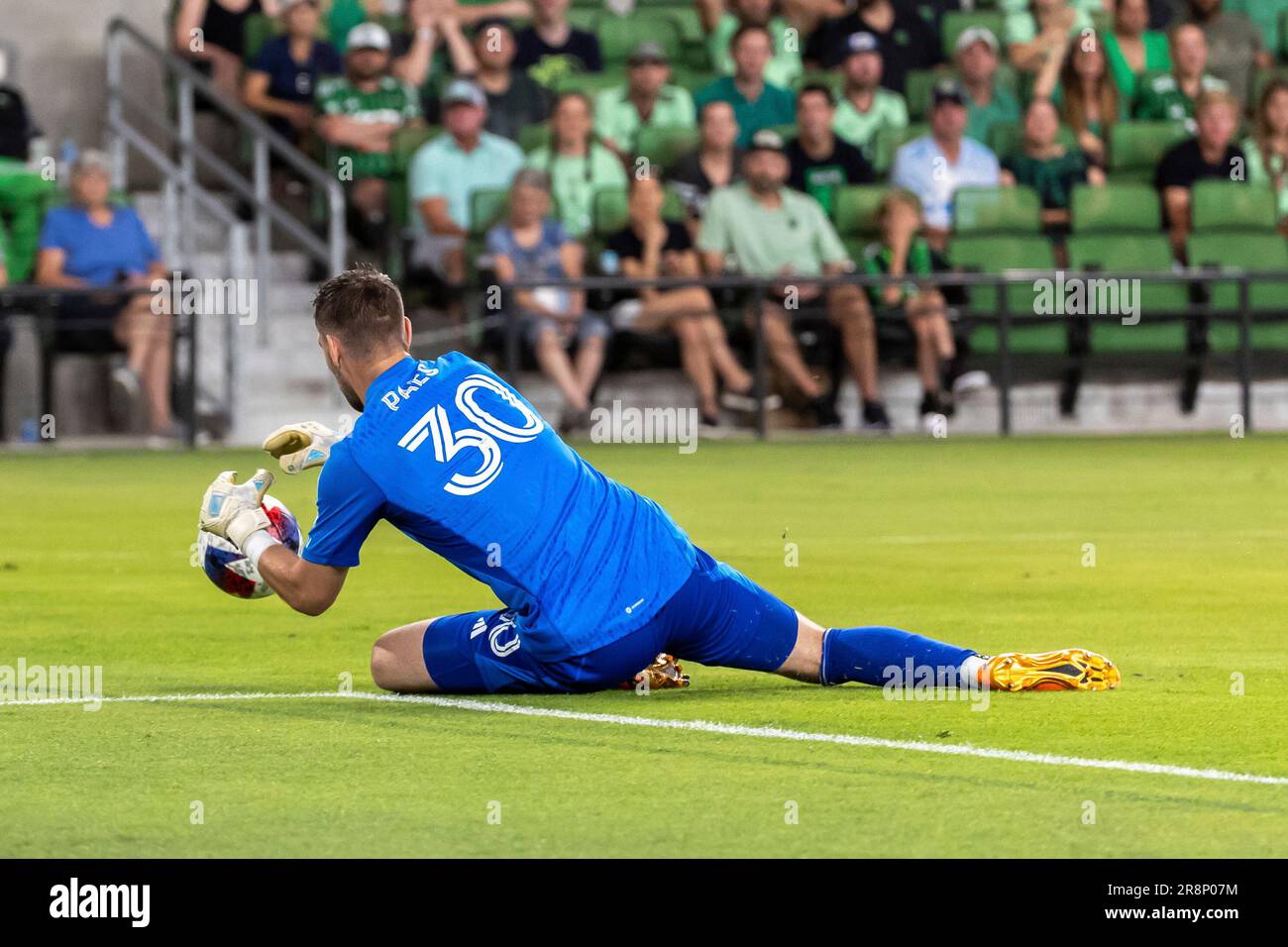 AUSTIN, TX - JUNE 21: FC Dallas goalkeeper Maarten Paes (30) makes a ...