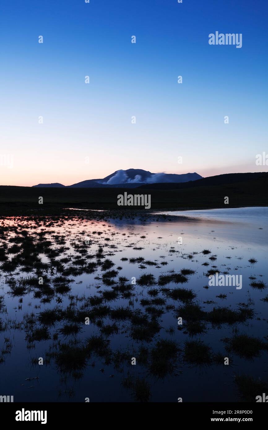 Dawn at Kusa-senri Stock Photo - Alamy