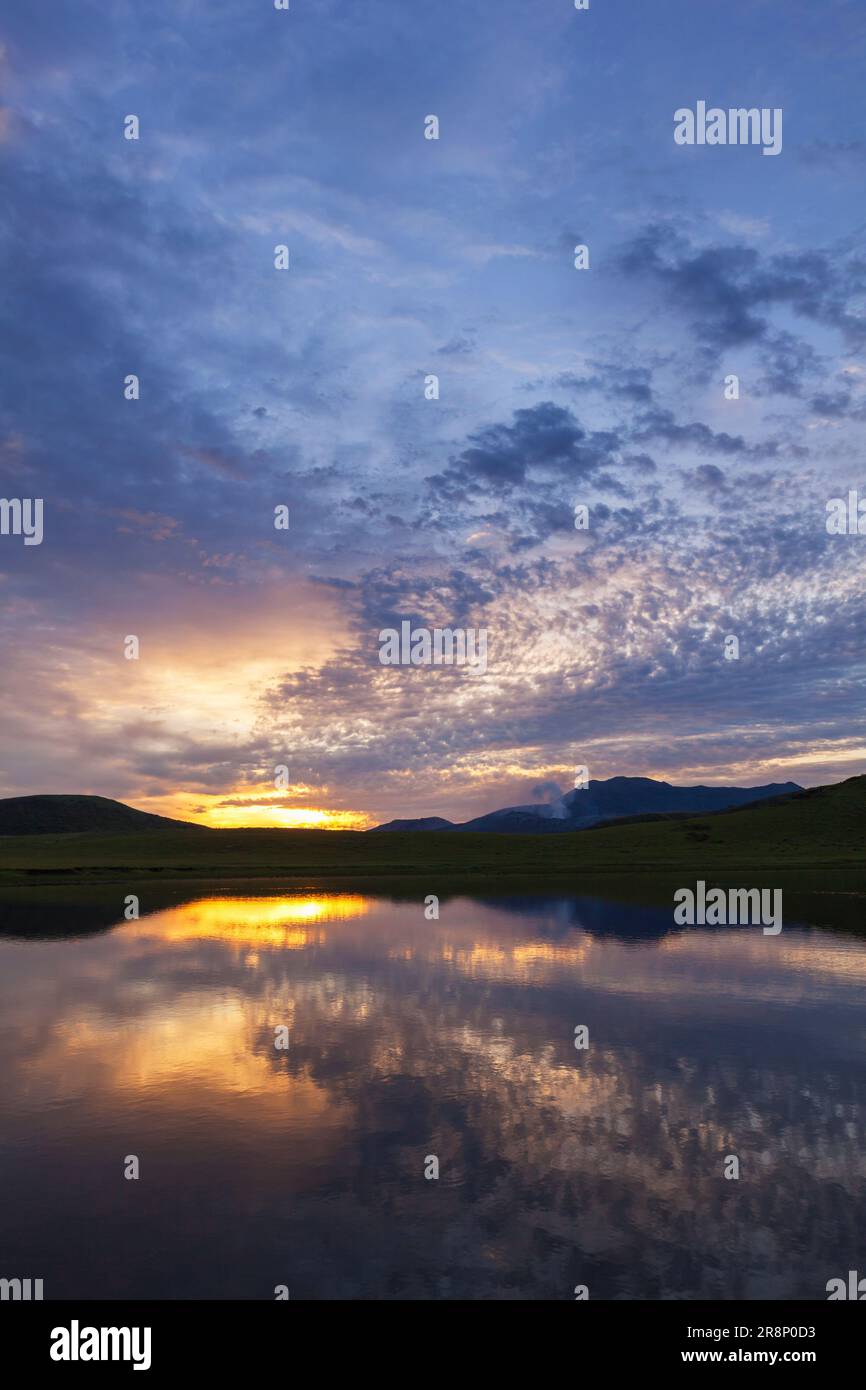 Dawn at Kusa-senri Stock Photo - Alamy
