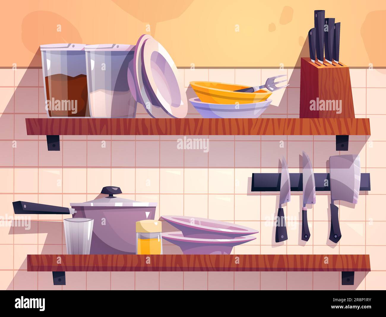 Rustic restaurant interior Stock Vector Images - Alamy