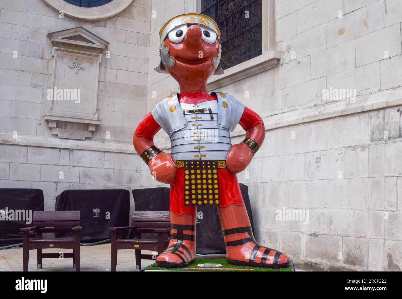 London, UK. 22nd June 2023. A sculpture of Morph, the character in the ...