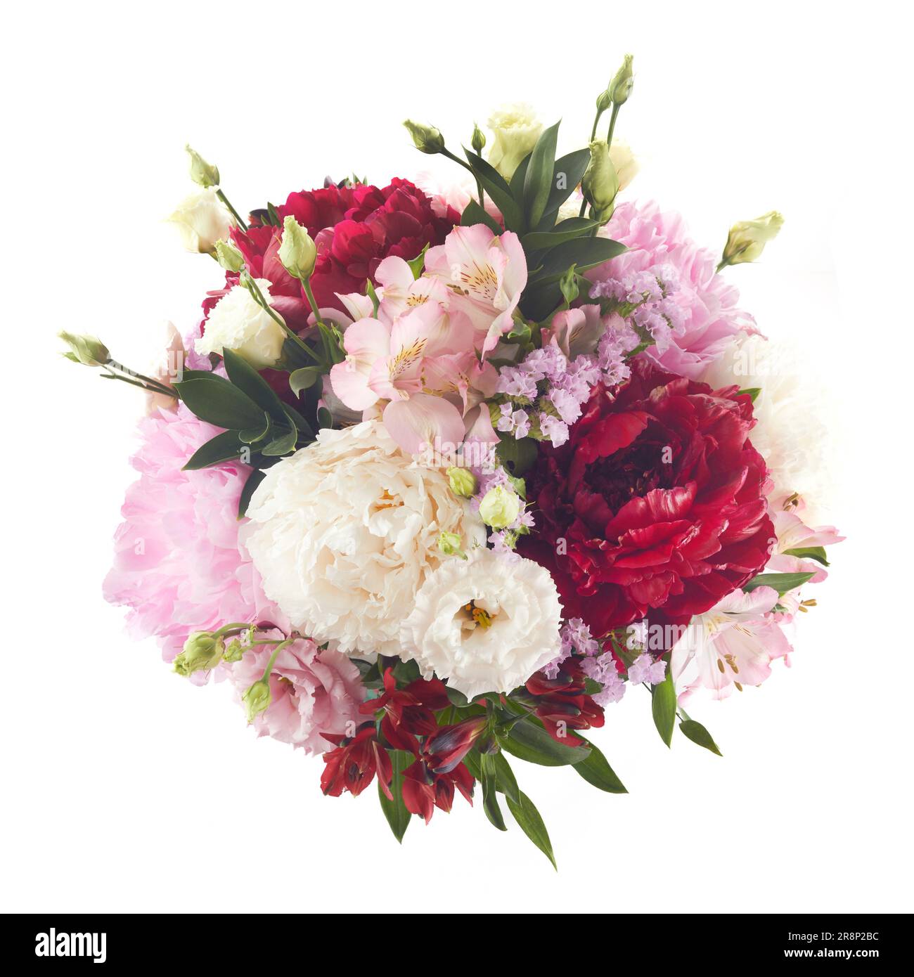 Original flower bouquet isolated on white background Stock Photo - Alamy