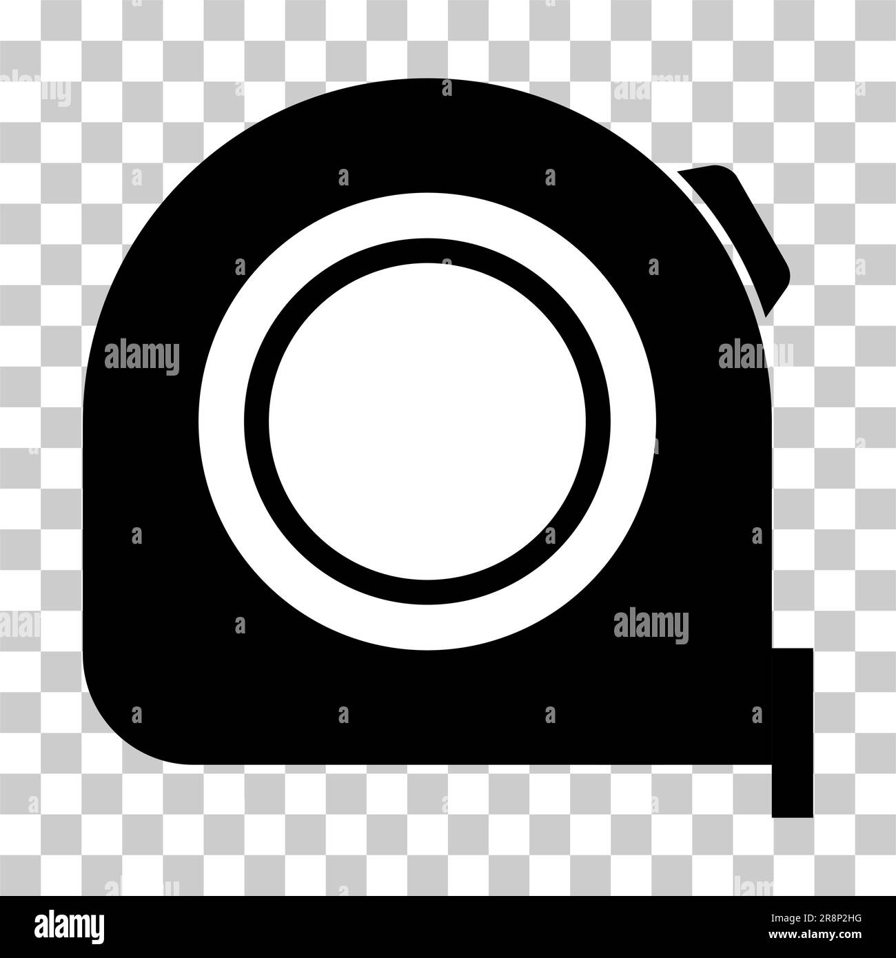Measurement tape icon, measure tool concept design symbol, instrument ...