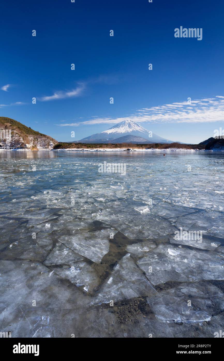 Lake Shojin and Mt Stock Photo - Alamy