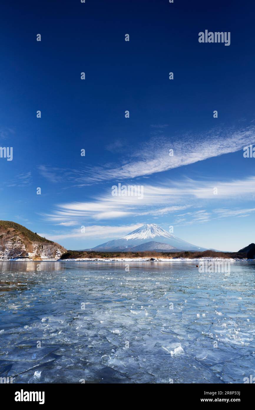 Lake Shojin and Mt Stock Photo - Alamy