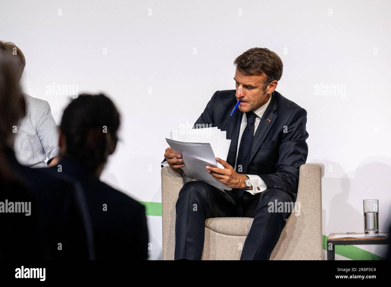 Paris, France. 22nd June, 2023. French president Emmanuel Macron ...