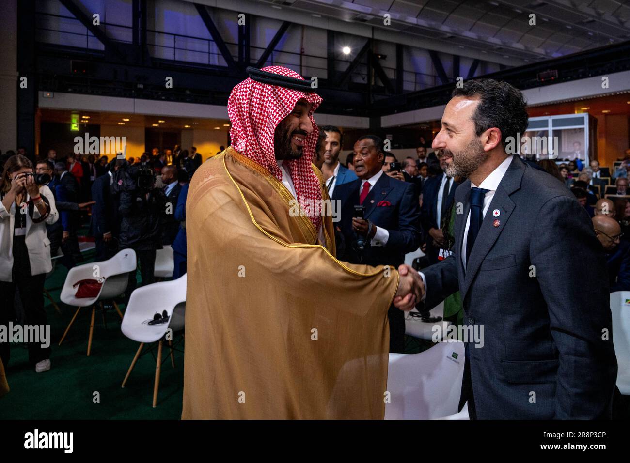 Paris, France. 22nd June, 2023. Saudi Crown Prince Mohamed Bin Salman ...