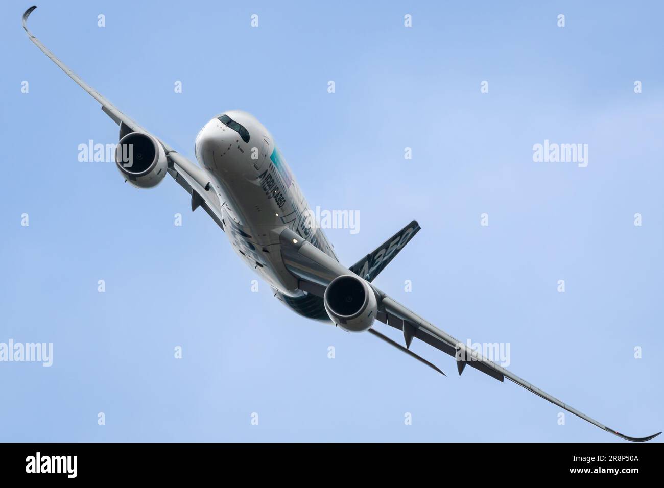 The Airbus A350-900 passenger aircraft. Has space for 300-350 ...