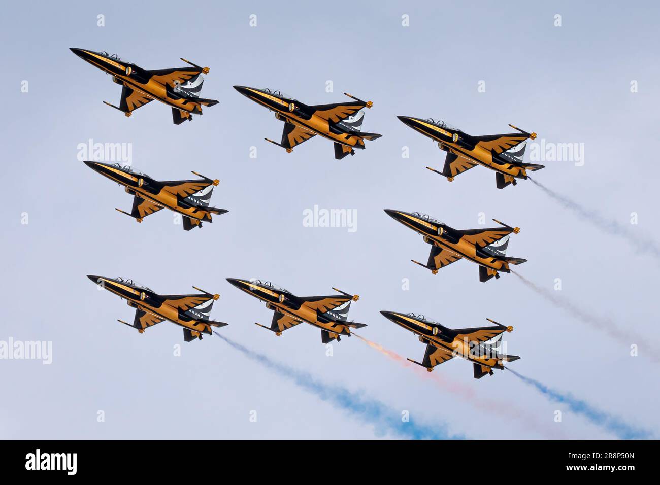 HAMPSHIRE, UK - JULY, 2022: The Republic of Korea flight display team ...