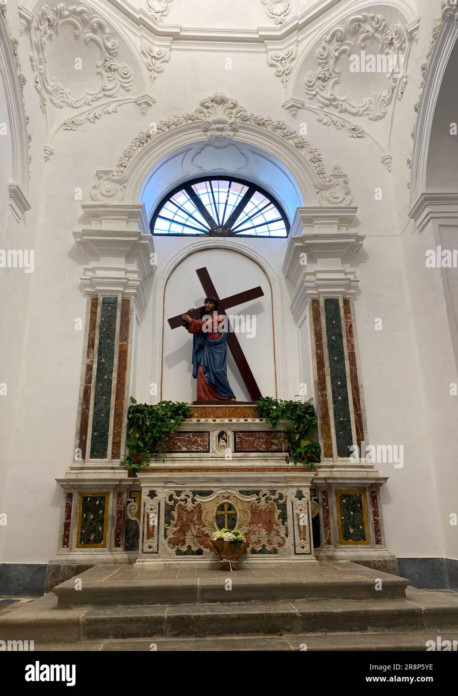 Scenic interior view of the Latin cross shaped Cattedrale di San ...