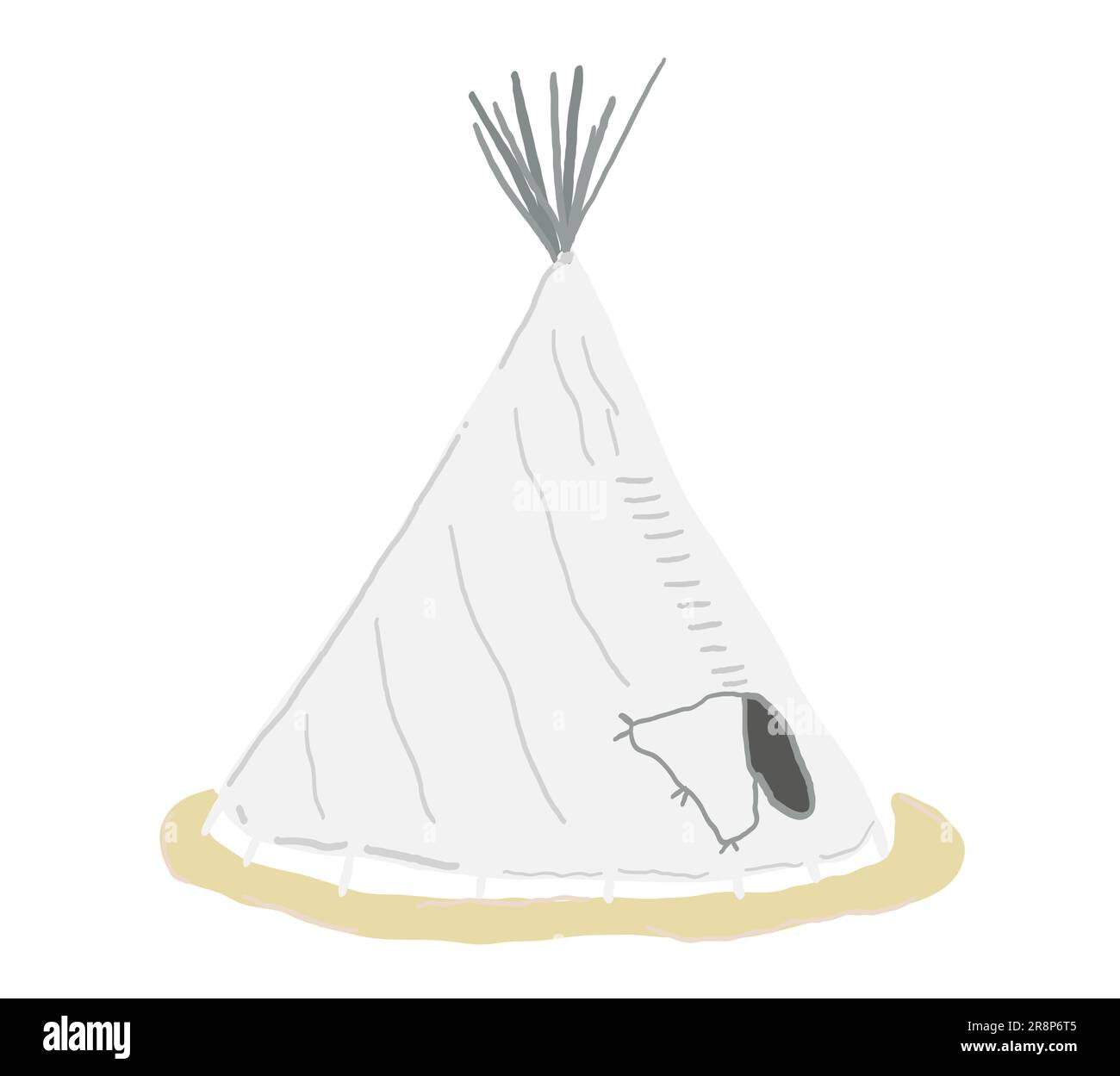 Tepee architecture Cut Out Stock Images & Pictures - Alamy