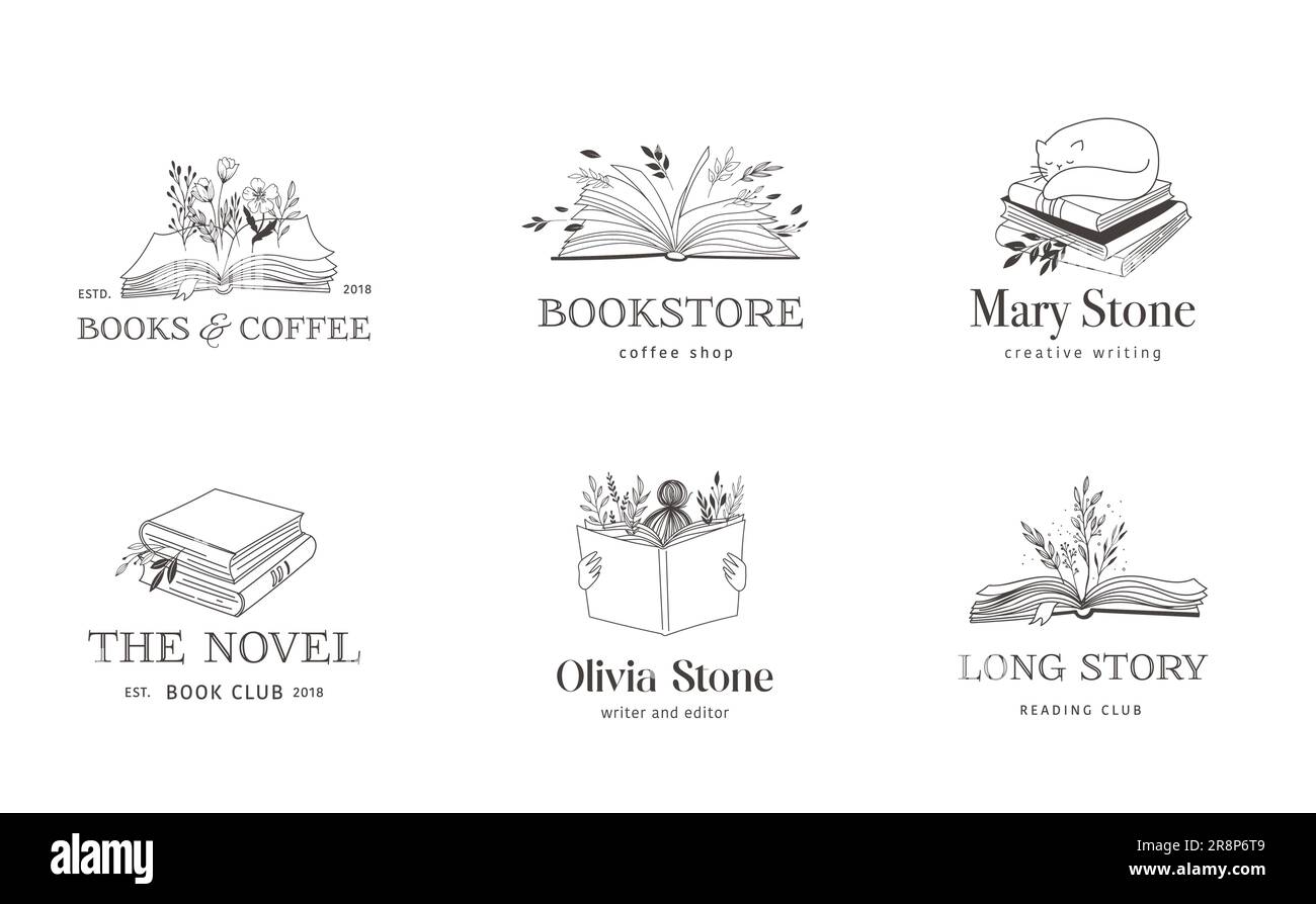 Bookstore cat Stock Vector Images - Alamy