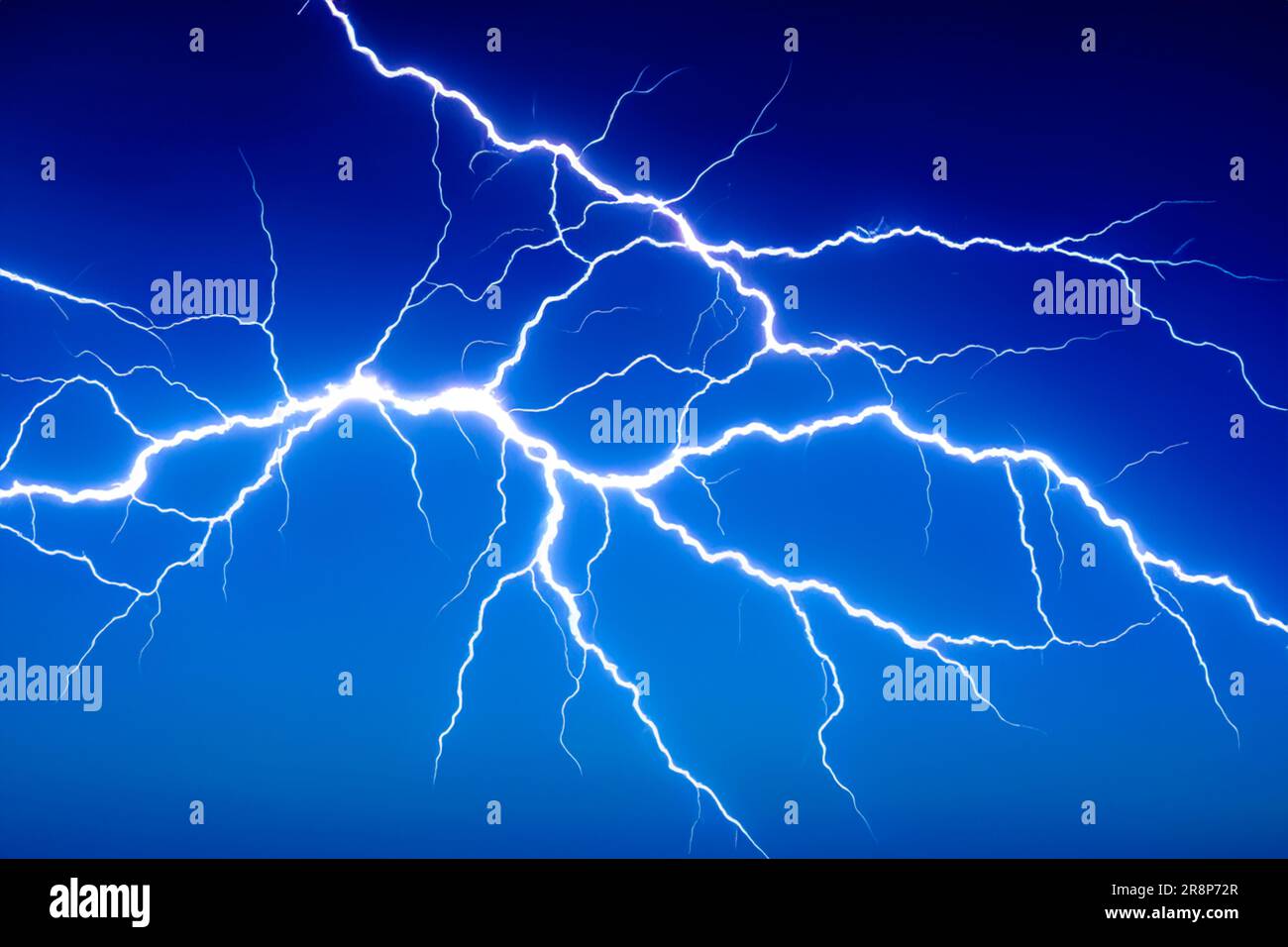 Ray. Spain.. Lightning storm. Lightning bolt storm. Fork lightning ...