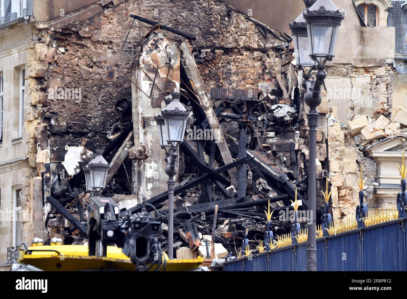 Paris, France. 22nd June, 2023. A view of the destruction of the ...