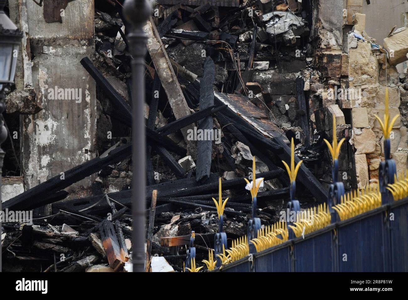 Paris, France. 22nd June, 2023. A view of the destruction of the ...