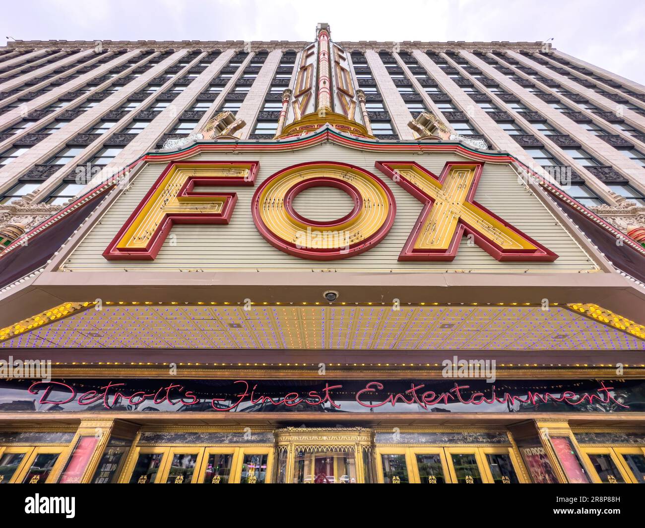 Historic Fox Theater in Detroit - DETROIT, UNITED STATES - JUNE 10 ...