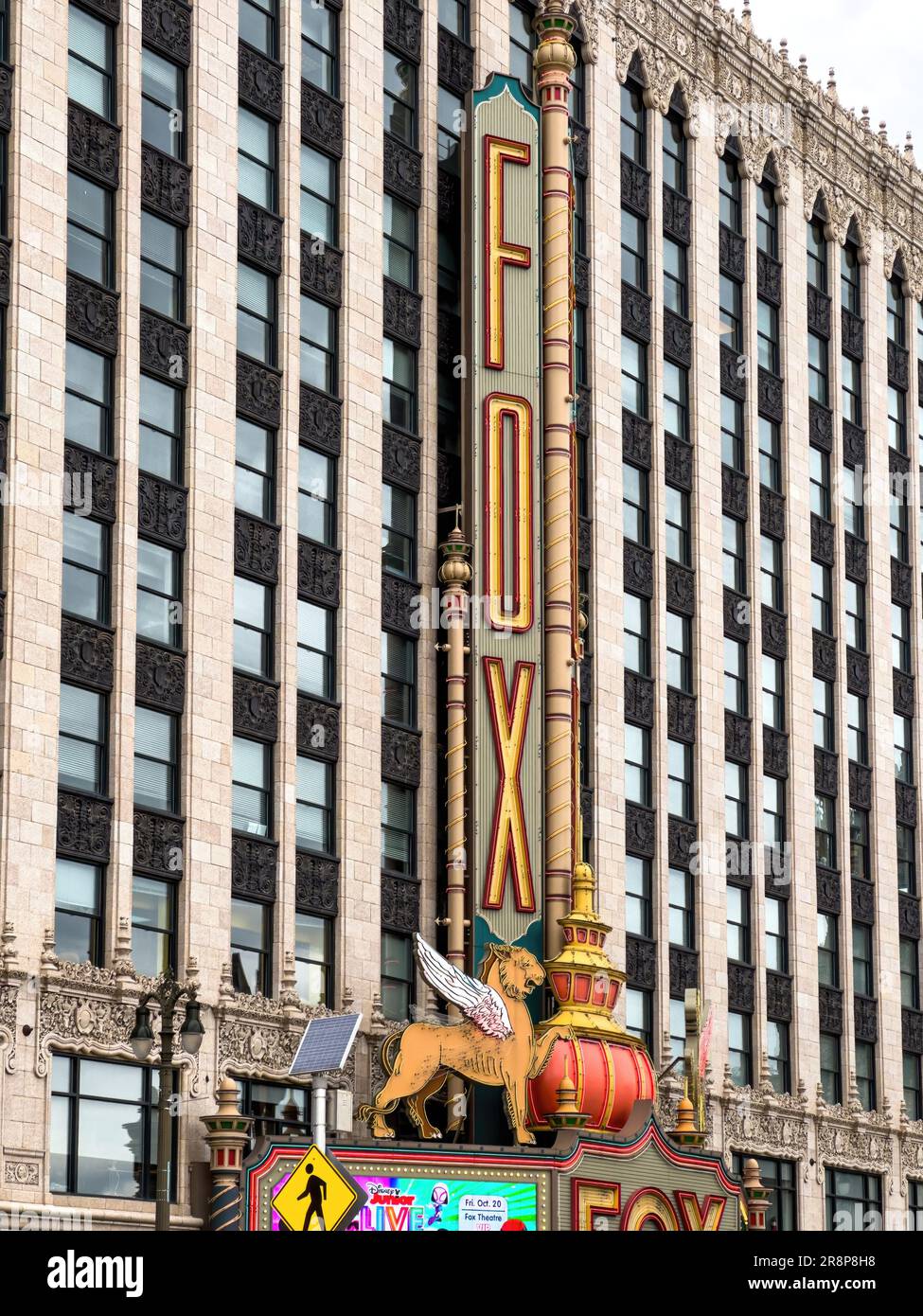 Historic Fox Theater in Detroit - DETROIT, UNITED STATES - JUNE 10 ...