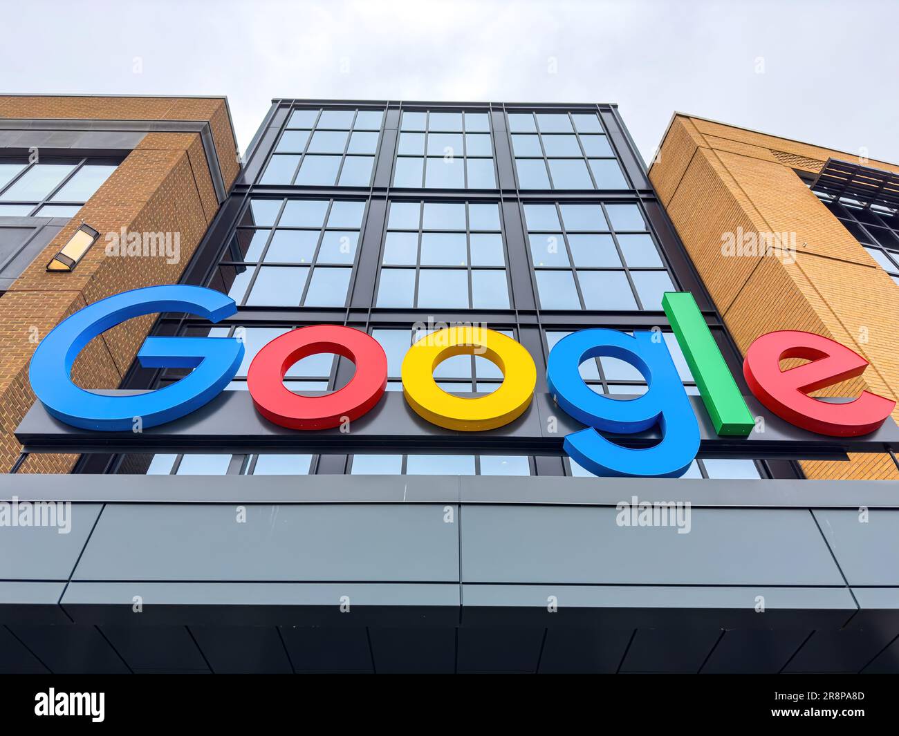 Google building in Detroit - DETROIT, UNITED STATES - JUNE 10, 2023 ...