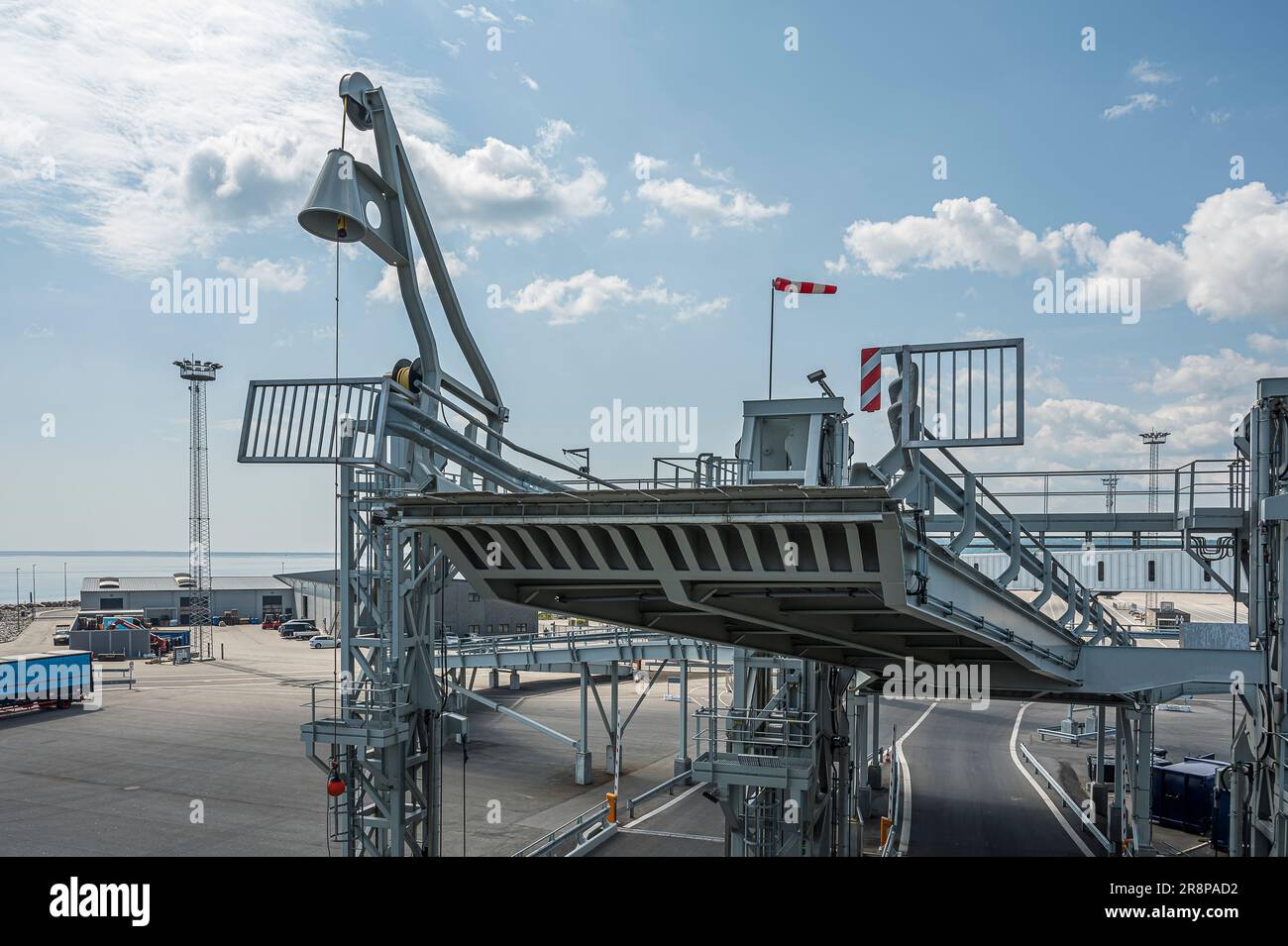 the car ramp at the shipping terminal in Aarhus, Denmark, June 18, 2023 ...