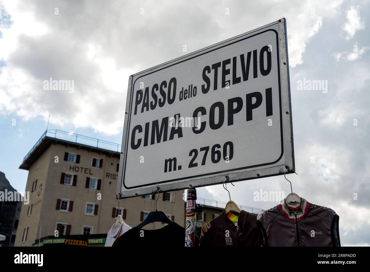 Bormio, the small mountain top town at the top of the Stelvio Pass from ...