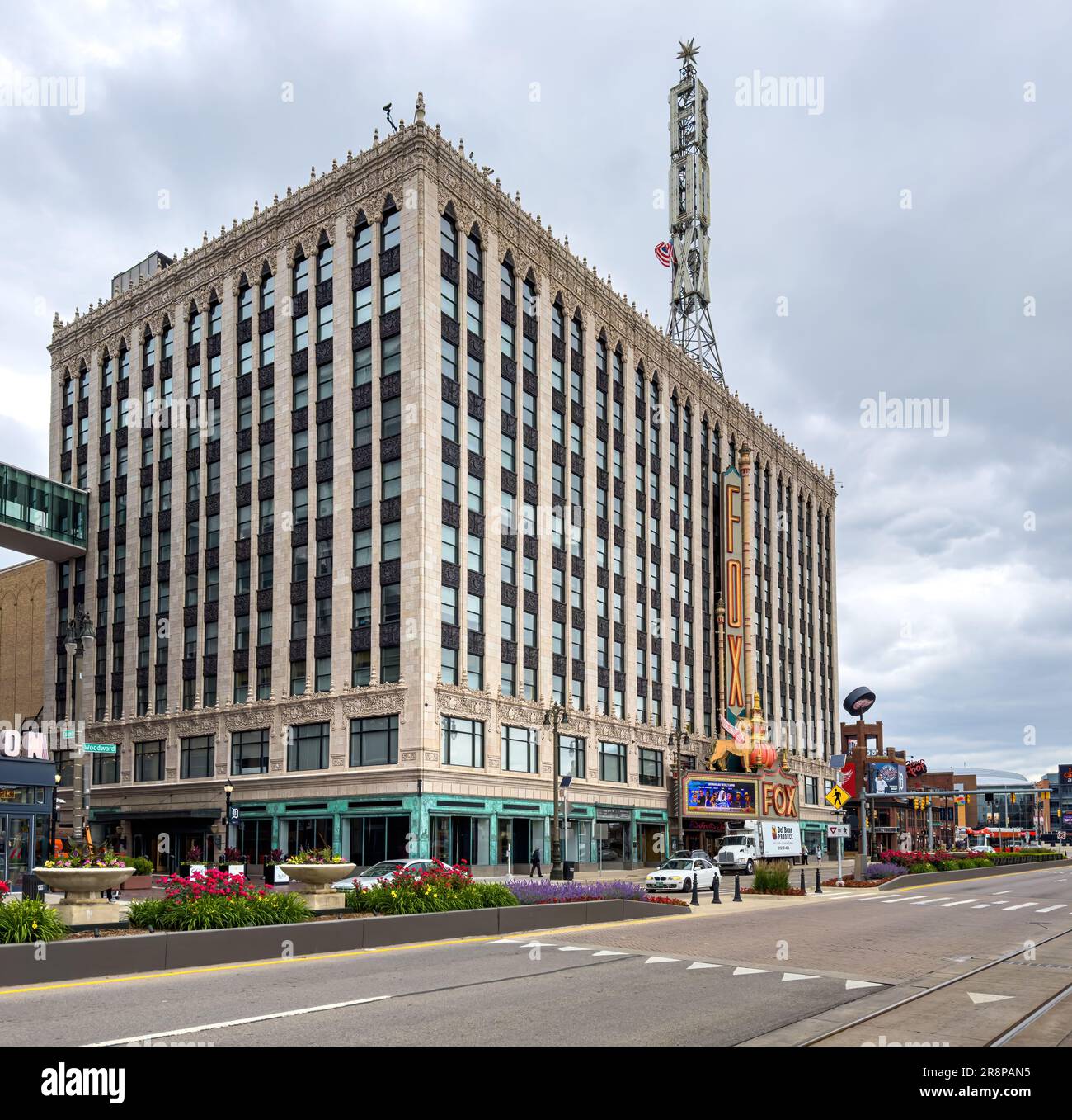 Historic Fox Theater in Detroit - DETROIT, UNITED STATES - JUNE 10 ...