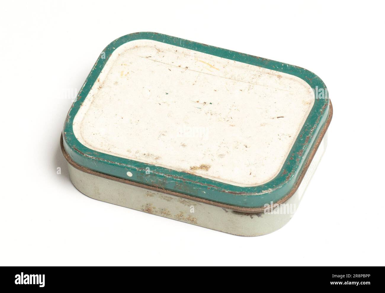 Small zinc box, isolated on white background Stock Photo - Alamy