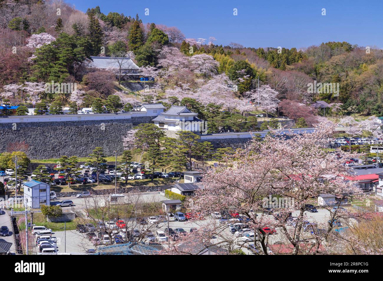 Minowamon Gate of Nihonmatsu Castle Stock Photo - Alamy