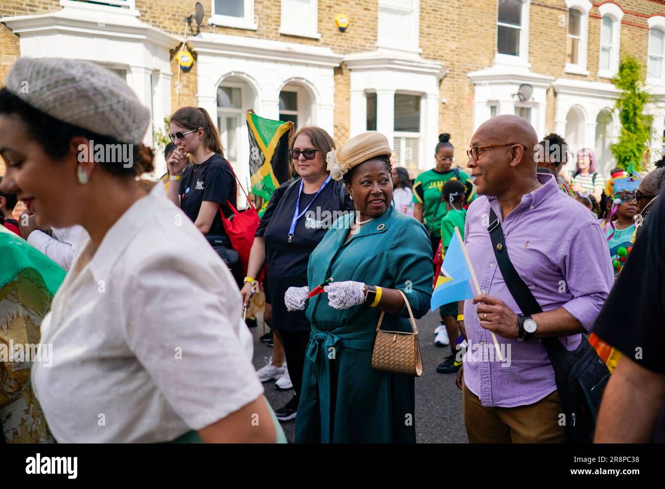 People take part in the procession that commemorates Windrush Day in ...