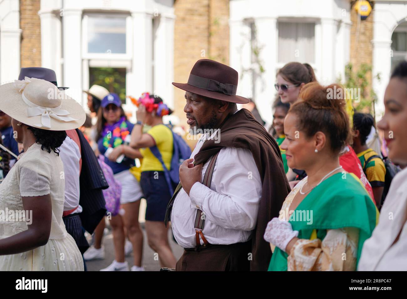 People take part in the procession that commemorates Windrush Day in ...