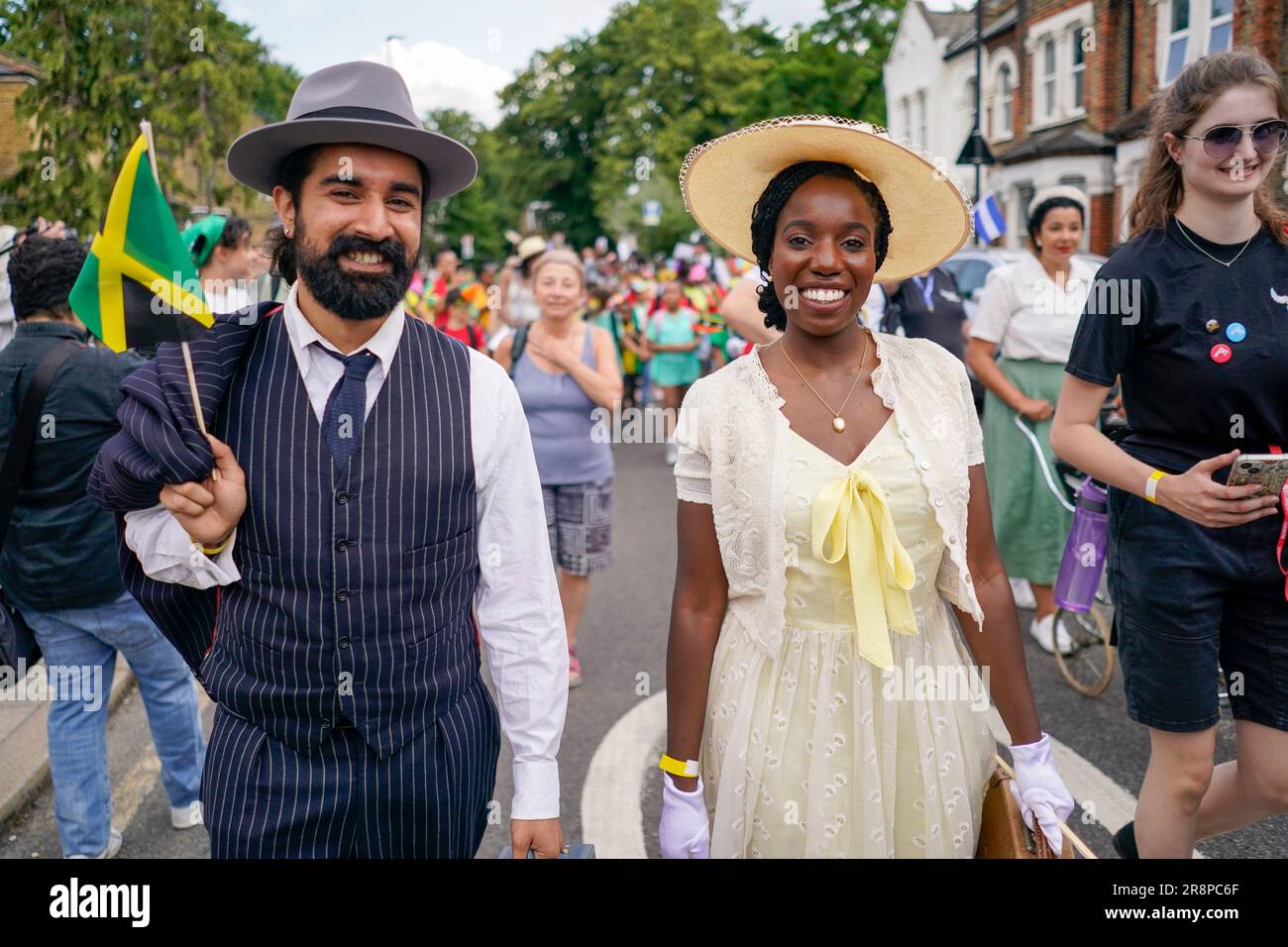 People take part in the procession that commemorates Windrush Day in ...