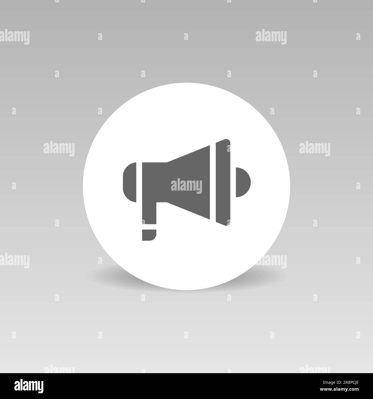 Megaphone vector icon Seo Business Web Speaker sign Stock Vector Image ...