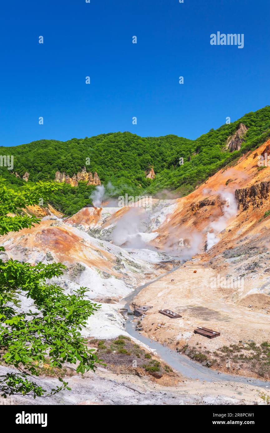 Hell Valley in Noboribetsu Onsen Stock Photo - Alamy