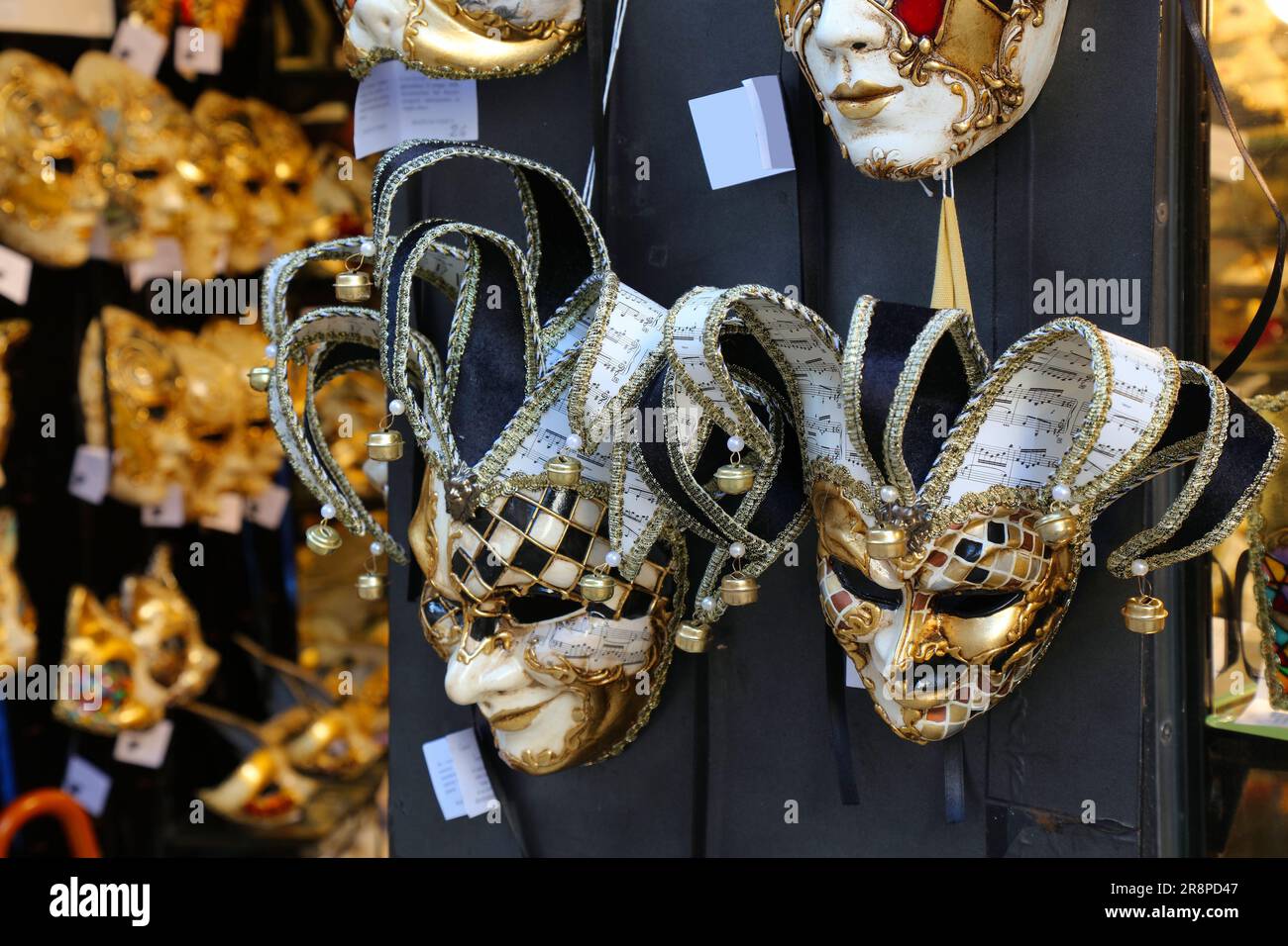 Carnival mask in Venice, Italy. Traditional Venetian mask handicraft in ...