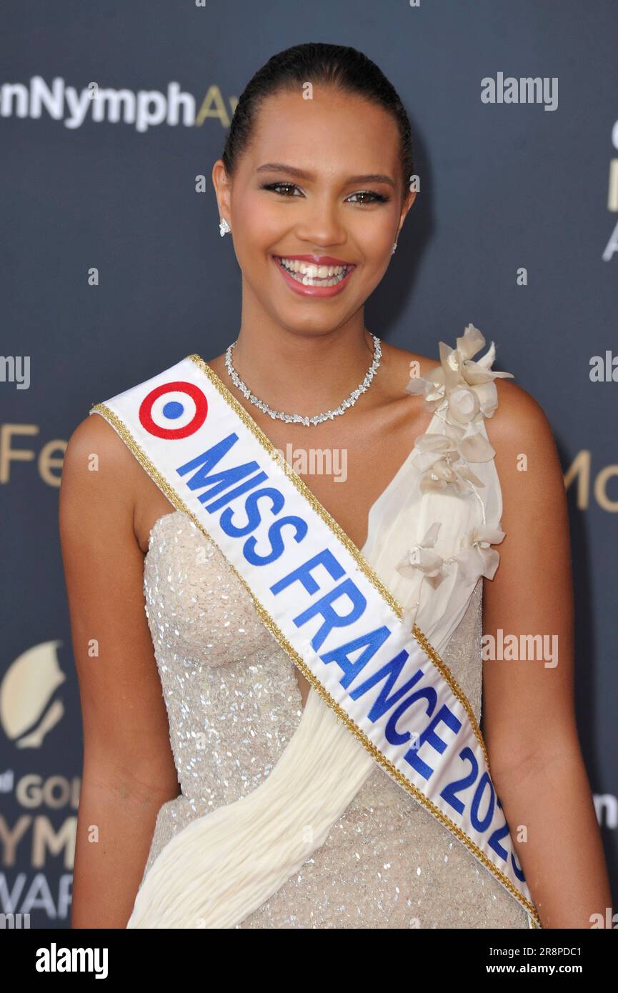 MONTE-CARLO, MONACO - JUNE 20: Indira Ampiot Miss France, attend the ...