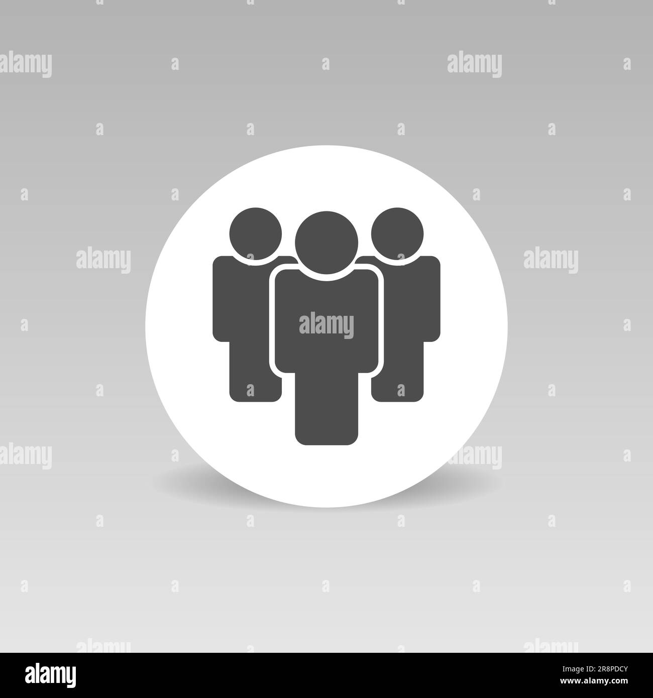 People vector icon Teamwork concept, businessmen symbol Stock Vector ...