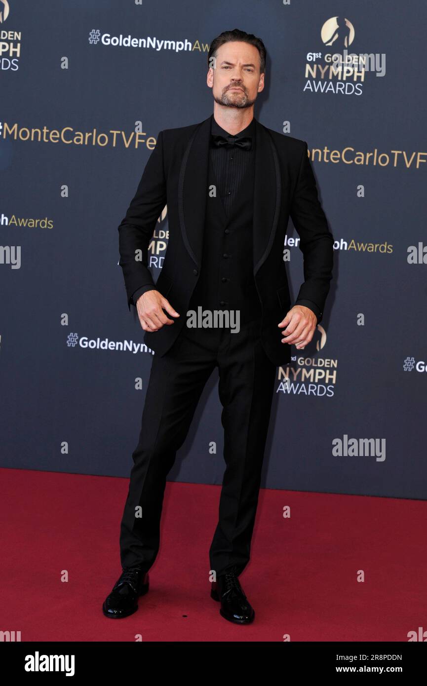 MONTE-CARLO, MONACO - JUNE 20: Shane West, attend the "Nymphes D'Or ...